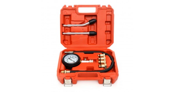 Tester compresie motoare pe benzina, manometru, trusa depozitare