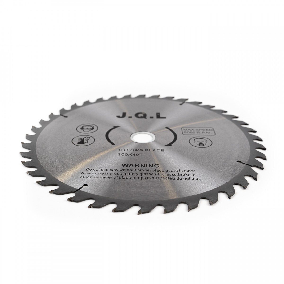 Disc panza circular, lemn, dinti vidia 40T, 300mm, gri