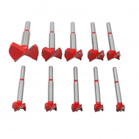 Freza lemn 40mm, otel carburat, placute vidia, cilindrica, rosu