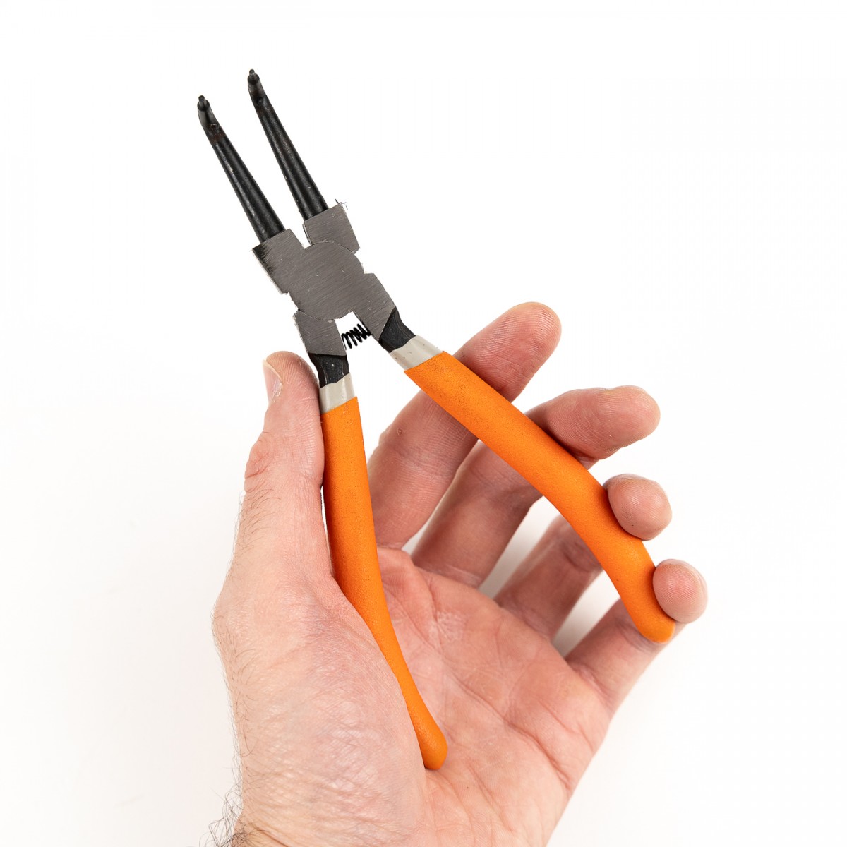 Set 4 clesti, varf indoit si drept, pentru sigurante si inele de prindere